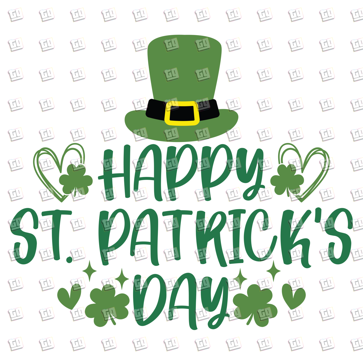 Happy St Patricks Day Hat St Patricks Day Dtf Transfer Transfer
