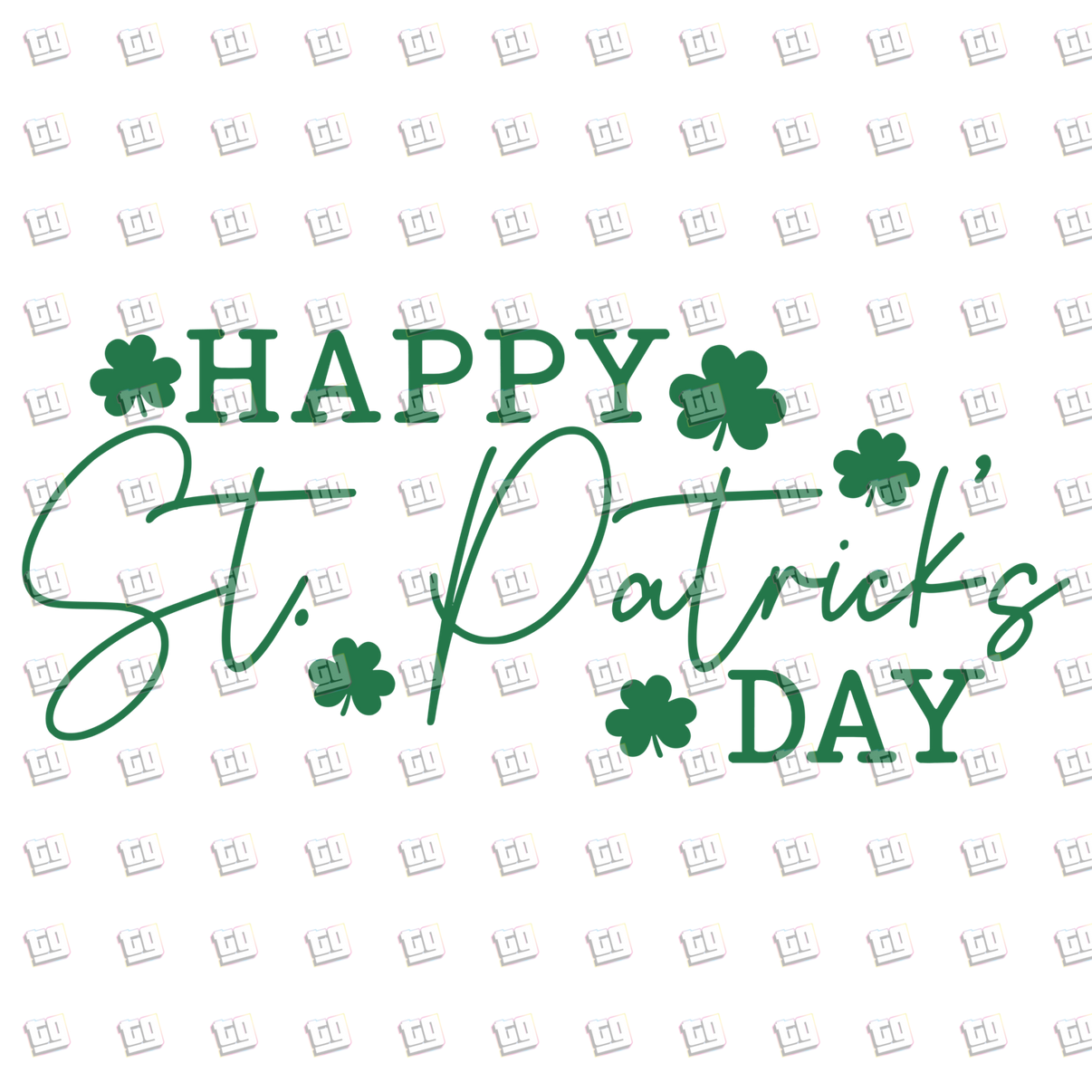 Happy St Patricks Day St Patricks Day Dtf Transfer Transfer Gang